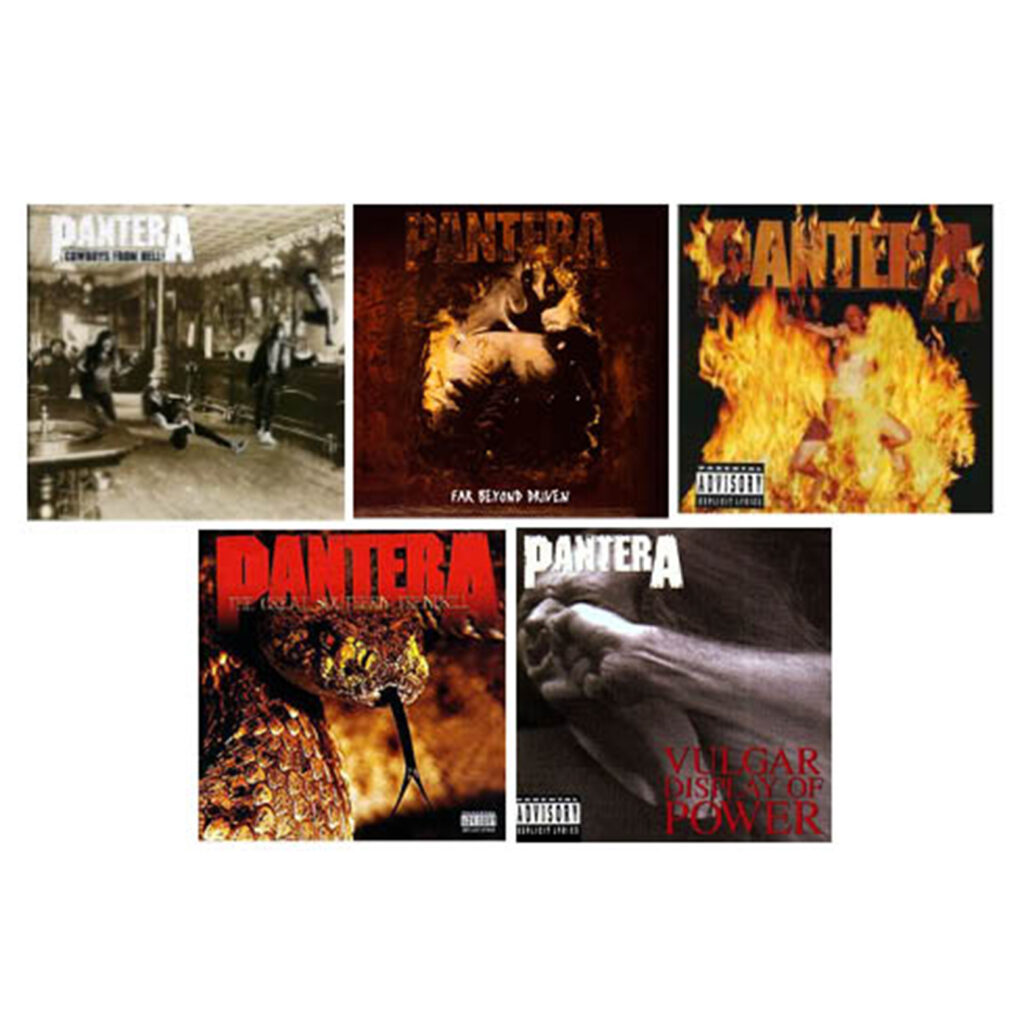 Pantera: Five Classics As Coloured Reissues!! – Limited Vinyl