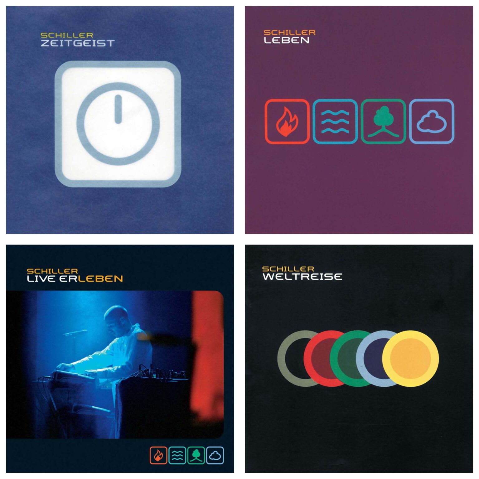 SCHILLER: Zeitgeist // Leben // Live ErLeben // Weltreise – Limited Vinyl